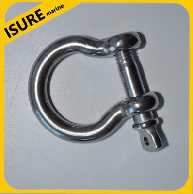 China Stainless Steel D Ring Bow Shackle for sale