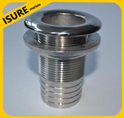 China Stainless Steel Covered Thru-Hull Bilge Pump Hose Fitting for Boats for sale