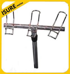 China Pair of 3 Way Rod Holders - Marine 316 Stainless Steel Boat Fishing Holder for sale