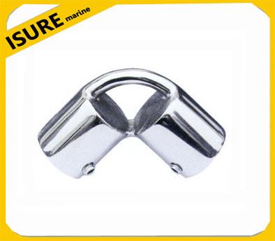 China Boat Hand Rail Fitting-90 Degree 2 Way Corner Elbow -Marine Stainless Steel for sale