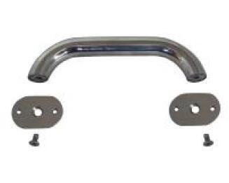 China Stainless Steel Boat Polished Oval Boat Grab Handle Oval Handrail for sale