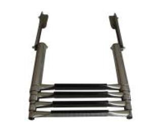 China Stainless Steel Telescoping Marine Boat Ladder Upper Platform for sale