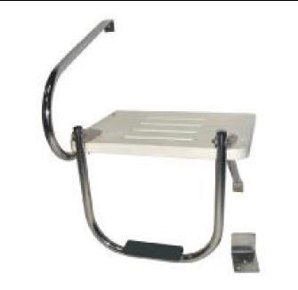 China Swim Platform Ladder Stainless 2 Rails Telescoping Ladder for sale