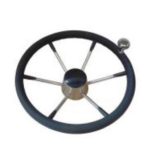 China STAINLESS STEEL WHEEL W/FINGER GRIPS ,KNOB AND PVC FOAM COVER，6-SPOKE for sale