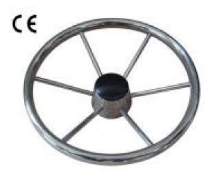 China Shipping 5 Spoke Destroyer Style Stainless Boat Steering Wheel for sale