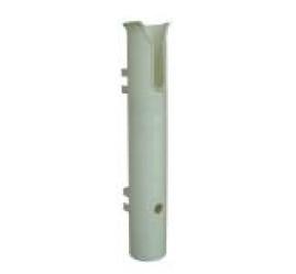 China White Boat Plastic Rod Holder 1 Tube Fishing Plastic Rod Holder Rack One Piece for sale