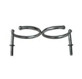 China Stainless Steel Drink Holder Double Ring Thru Bolt Mount for sale