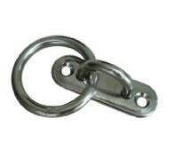 China Pad eye oblong base with ring marine grade made from stainless steel for sale