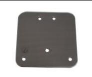 China STAINELSS STEEL 5 HOLES SQUARE WELDING BASE for sale