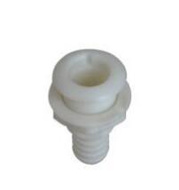 China Marine Boat White Nylon Thru Hull Connector Fitting  Barb for sale