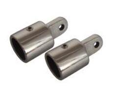 China BOAT MARINE STAINLESS STEEL OUTSIDE EYE END TOP CAP FOR BIMINI FRAMEWORK for sale