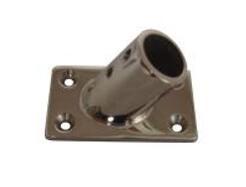 China Boat Hand Rail Fitting-45 Degree Rectangler Base-Marine Stainless Steel for sale