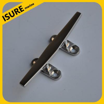 China Boat Cleat  Flat Top Low Silhouette 316 Stainless Steel Marine Hardware for sale