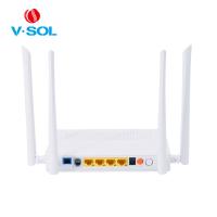 China VSOL GPON EPON Optical Network Unit 4GE 1POTS 2USB For Fixed Network Operator for sale