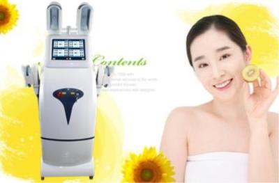 China 4 Handle Cryolipolysis Body Slimming Machine for back waist and cellulite for sale