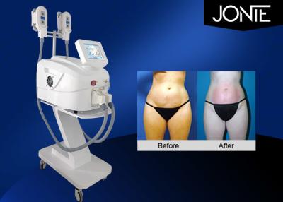 China Anti - Puffiness Cryolipolysis Slimming Machine 2 Handles Cellulite Removal Machine for sale