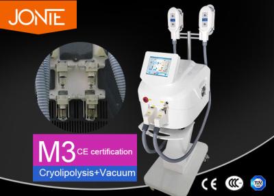 China 4 Handpieces Vacuum Slimming Machine / Cryolipolysis Slimming Machine Fat Freeze Machine for sale