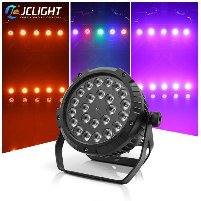 China Outdoor 0~100% Dimmer Stage Lighting 24x15w 6in1 Rgbwa UV Led Par Light DMX Remote Control Stage Lights for sale