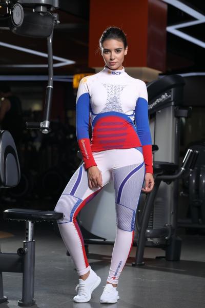 Quality Limited Edition Jacquard Pattern Long Sleeve Top Bold Patterns Quick Dry for sale