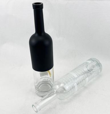 China 200ml 375ml 500ml 750ml 1000ml Vidro Liquor Vinho garrafa de uísque com logotipo personalizado à venda