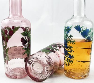 China 700 ml 750 ml 500 ml 1 litro garrafa de vinho de vidro transparente personalizada com logotipo personalizado à venda