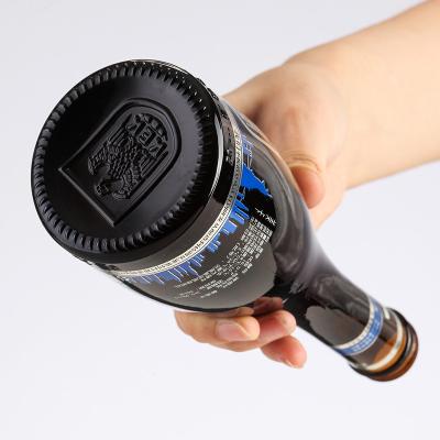 Cina Materiale di base Bottiglia di birra in vetro 250 ml 330 ml 500 ml 650 ml 1 litro Ambrone marrone in vendita