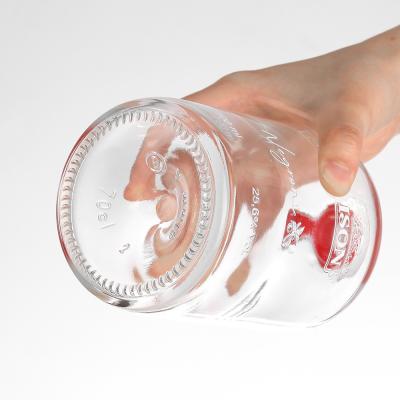 China Duidelijk glas 100 ml 250 ml 375 ml 500 ml Ronde bevroren wijn Vodka fles met kurkstop Te koop