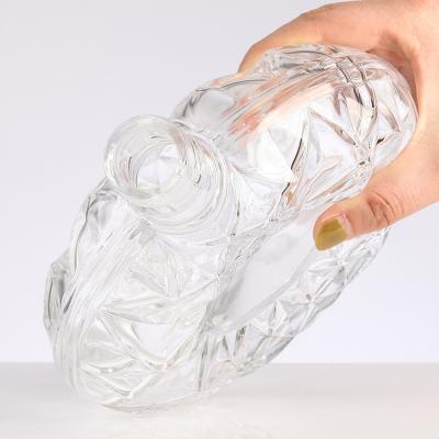 China Forma única Vidro Vazio Botella de Vodka Botella de Whiskey 375ml 500ml 700ml para Liquor Direct à venda