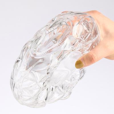 China Forma única Vidro Vazio Botella de Vodka Botella de Whiskey 375ml 500ml 700ml para Liquor Direct à venda