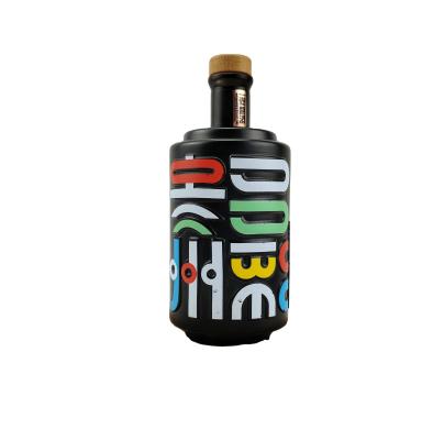 Cina Manipolazione della superficie del gelo 700 ml Bottiglia di vetro da 750 ml per rum Gin Whiskey Vodka Vino Liquore in vendita