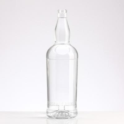China 750 ml klare Glasflasche für anpassbare Wodka Whisky Deinen Getränkebedarf befriedigen zu verkaufen