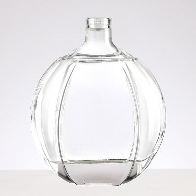 中国 500ml 750ml 小口 丸 フラット 酒 ワイン ガラス ボトル 蓋付き OEM/ODM歓迎 販売のため