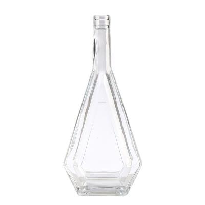 Cina Super Flint 70cl bottiglia di vetro a forma di rombo unica ideale di brandy liquore whisky 750ml in vendita