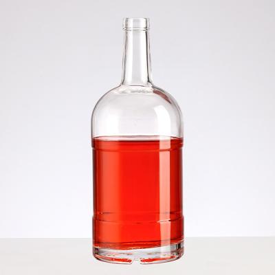 Cina Bottiglia di vodka di vetro vuoto con tappo 200ml 375ml 500ml 750ml in vendita