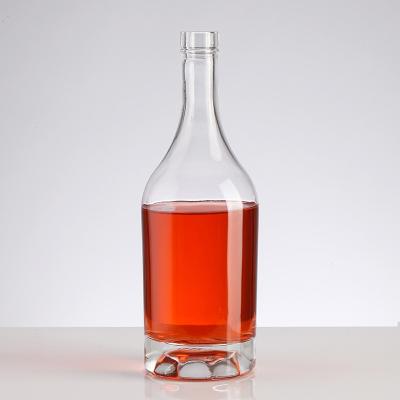 中国 酒のためのガラスボトル 750ml 丸い形 ウォッカ ウィスキー ジン ラム スピリートワイン ボトル 販売のため