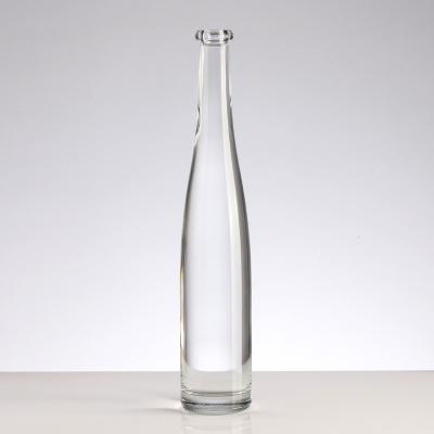 China Glas wijnflessen met lange nek voor whisky 375 ml 500 ml heldere lege drankflessen Te koop