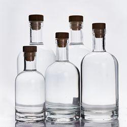 Cina Bottiglia di vino di vetro con sughero e logo del cliente accettabile Chiara 750 ml 1000 ml in vendita