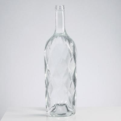 Cina Bottiglia trasparente di vetro industriale da 1 litro per bevande Fine Gin Vino Liquori Spiriti in vendita