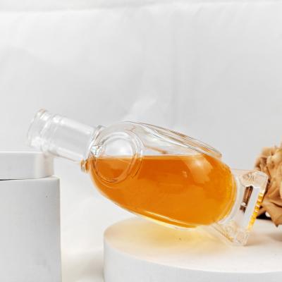 Cina Hotsale Licore Bottiglie di vetro per vodka whisky brandy tequila gin e rum Spedizione rapida in vendita