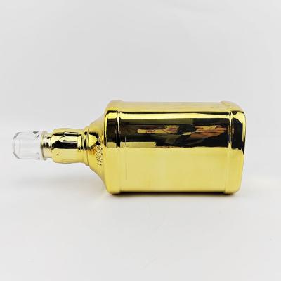 China 750ml Brown Glass Wine Bottle with Textured Surface in Beverage and Whisky for sale