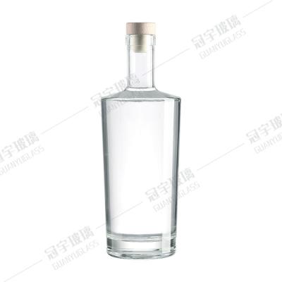 Cina Acid Etch Surface Handling 500 ml Bottiglia di vetro vuota per la decorazione domestica e l'alcol in vendita