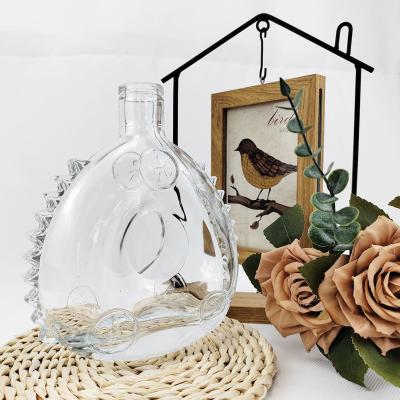China XO Glass Bottle for Hot Stamping Luxury Empty Crystal Alcohol Bottle 500ml 700ml 750ml for sale