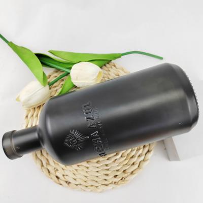 Cina 700ml Super Flint Square Glass Vodka Bottiglia di vetro Spiriti Bottiglia Custom Glass Bottle in vendita