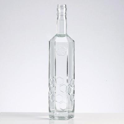 Cina Bottiglie di vino di vetro per rum Bourbon Vodka Tequila Vecchia bottiglia di vetro di liquori artigianali in vendita