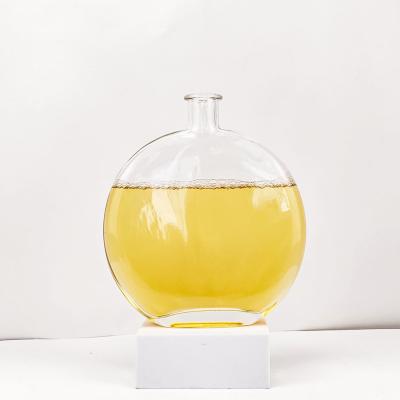 China Garrafa de vidro clara de 700 ml para Vodka Tequila Rum Liquor Spirit Whisky Fabricação de garrafas à venda