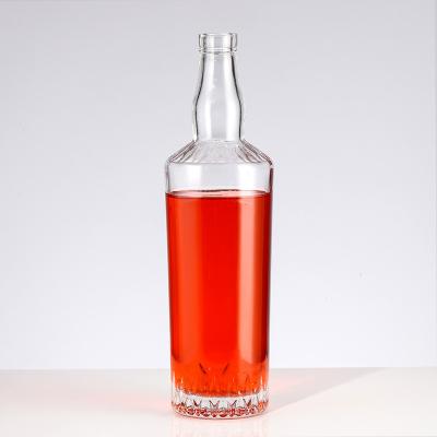 China Garrafas de vidro de estampagem a quente para tequila personalizada Vodka Whiskey 50ml 700ml 1000ml à venda