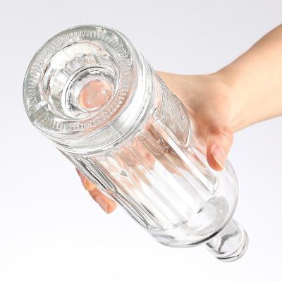 Cina Bottiglie di vetro con logo personalizzato per bevande di succo 500ml 700ml 750ml Collar Material Glass in vendita