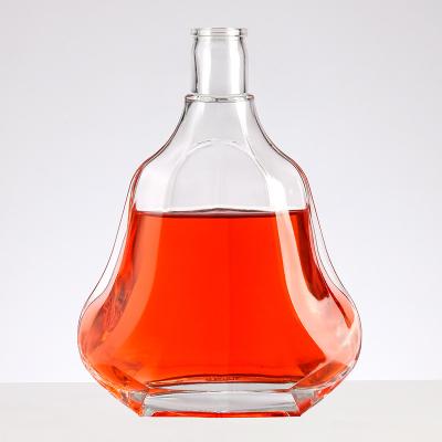 Cina Logo personalizzato 200ml 375ml 500ml 700ml 750ml 1000ml Bottiglia di vetro per vodka spirit a tappo in vendita
