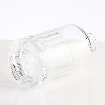 China 500ML Empty Glass Bottle for Whiskey Vodka Gin Hot Stamping Surface Handling Beverage for sale