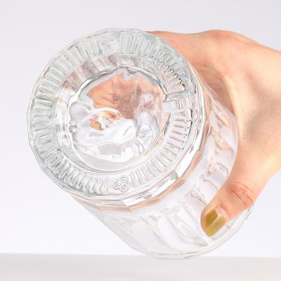China 500ML Empty Glass Bottle for Whiskey Vodka Gin Hot Stamping Surface Handling Beverage for sale